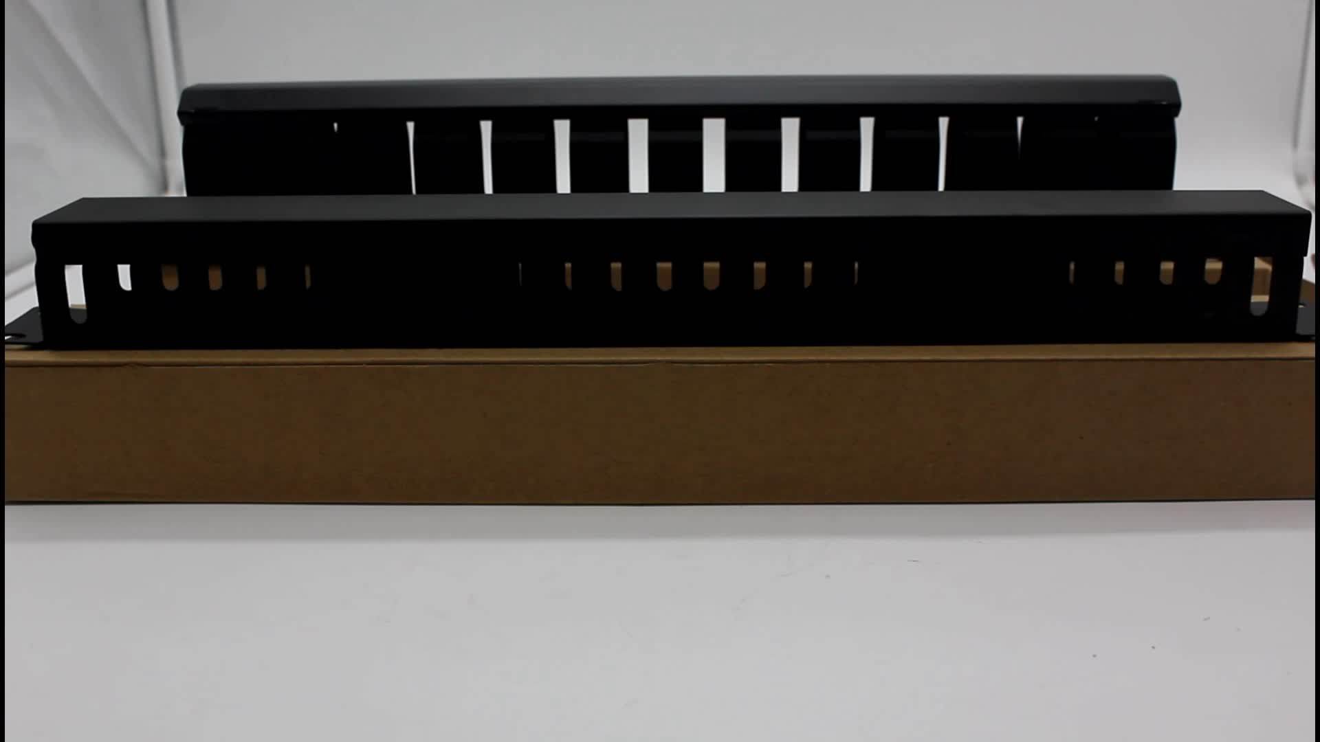 1u 12 Slots 24 Slots Metal Plastic Rack Mount Cable Management - Buy ...