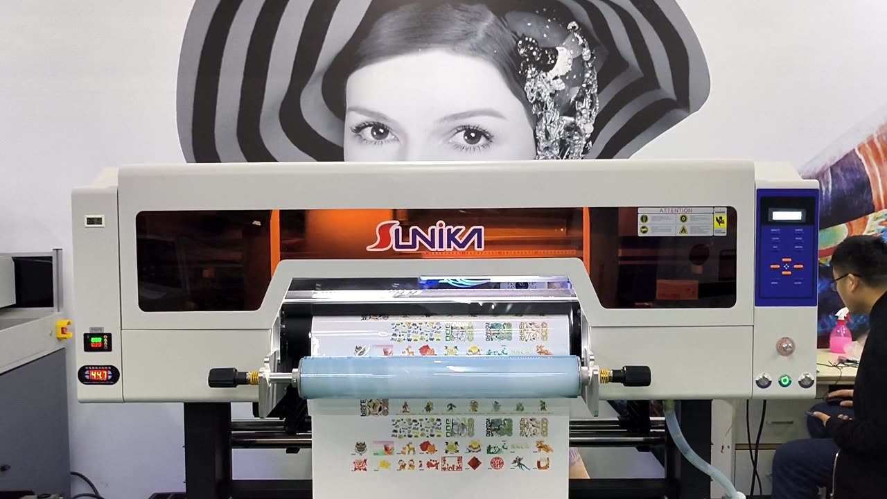 Sunika Uv Dtf Sticker Printer With Epson I3200 Original Printhead 60cm Uv Dtf Film Logo Printer ...