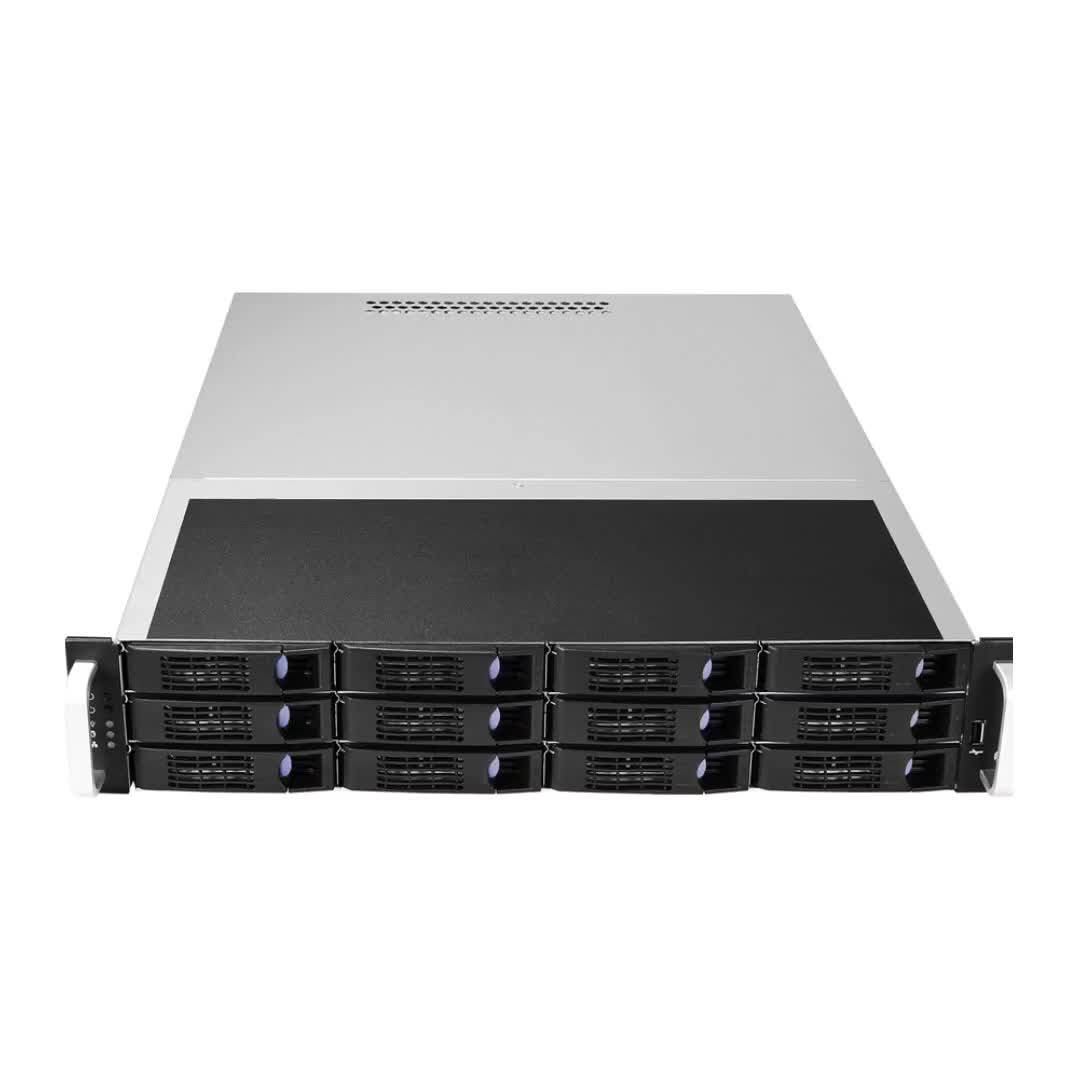 2u 550 Depth Rackmount Chassis 12 Bays Server Case Nas Storage Case Atx ...