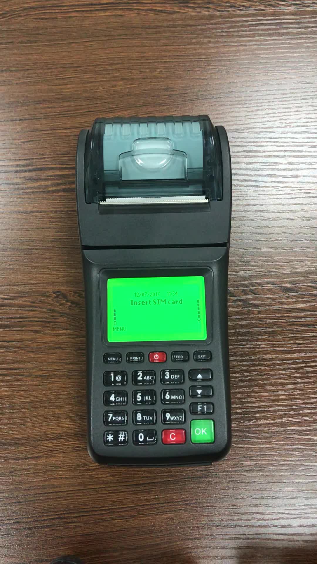 Wireless Pos Terminal With Printer For Bus/taxi Tickets.online Or ...