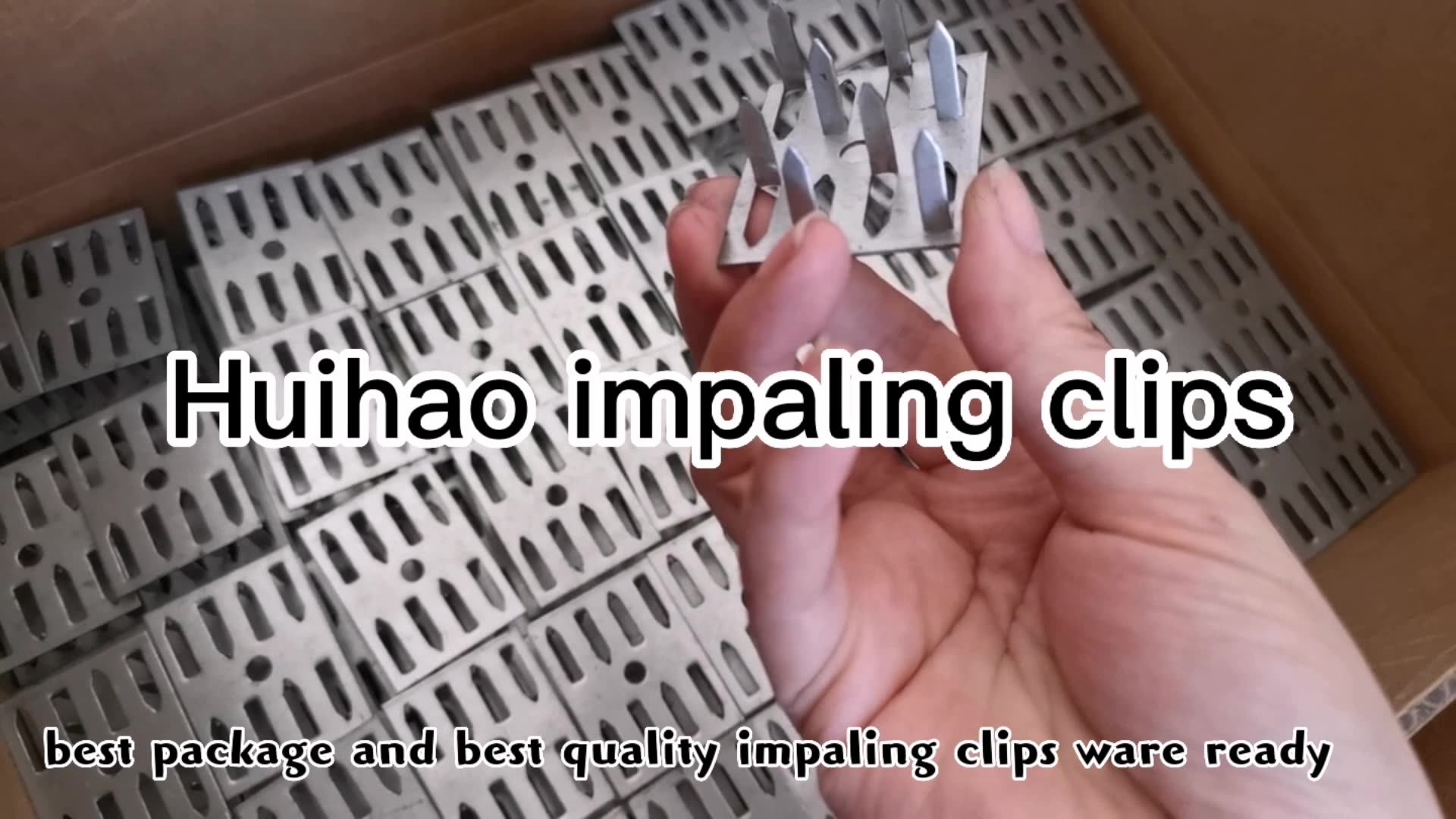 Galvanized Steel Acoustic Panel Impaling Clips 38x50mm For The ...