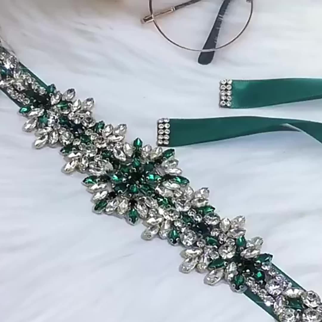 Luxury Royal Princess Belt Moroccan Wedding Jewelry Belt Emerald ...