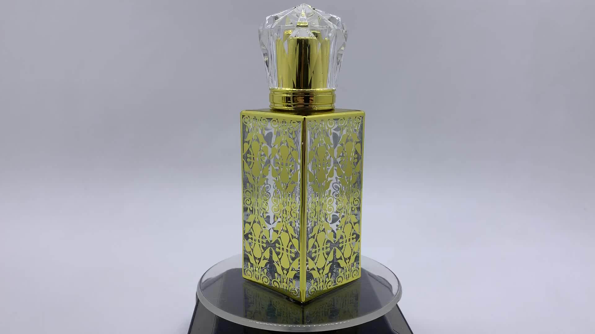 Best Sale 50ml Gold Arabic Perfume Glass Bottles For Man - Buy Perfume ...