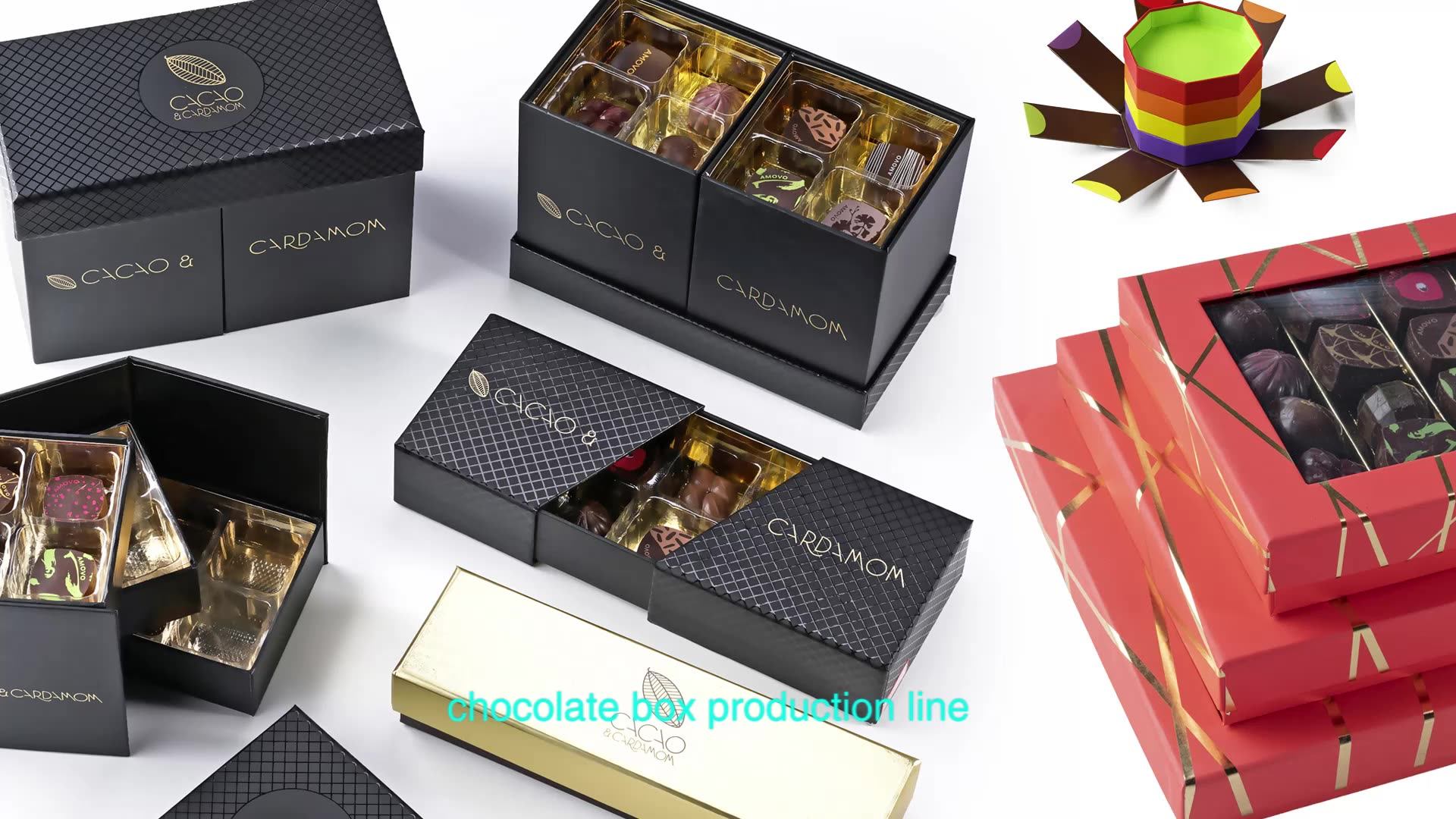 Chocolate Round Box 2 Layer&4 Layer Chocolate Packaging Box Chocolate ...