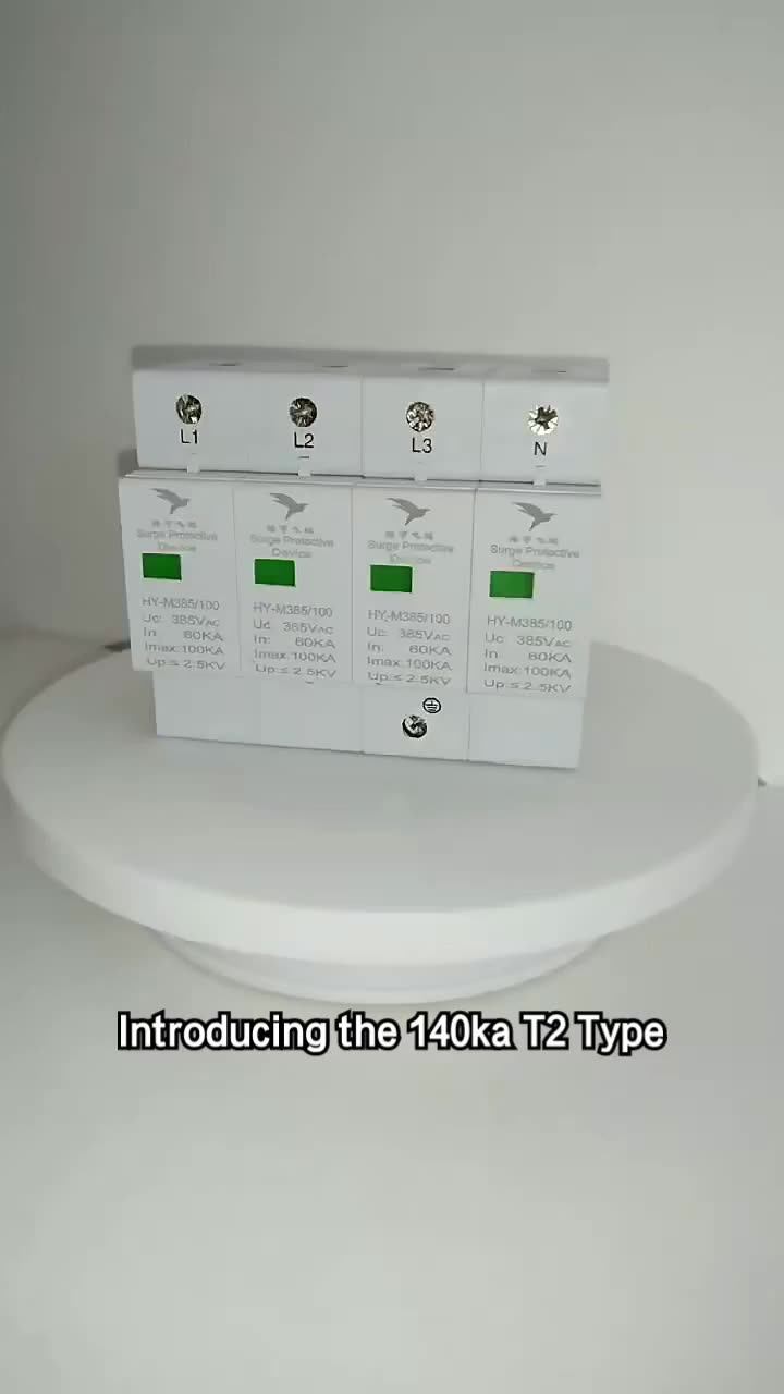 140ka T2 Type Three-phase Power Surge Protector Lightning Arrester Spd ...
