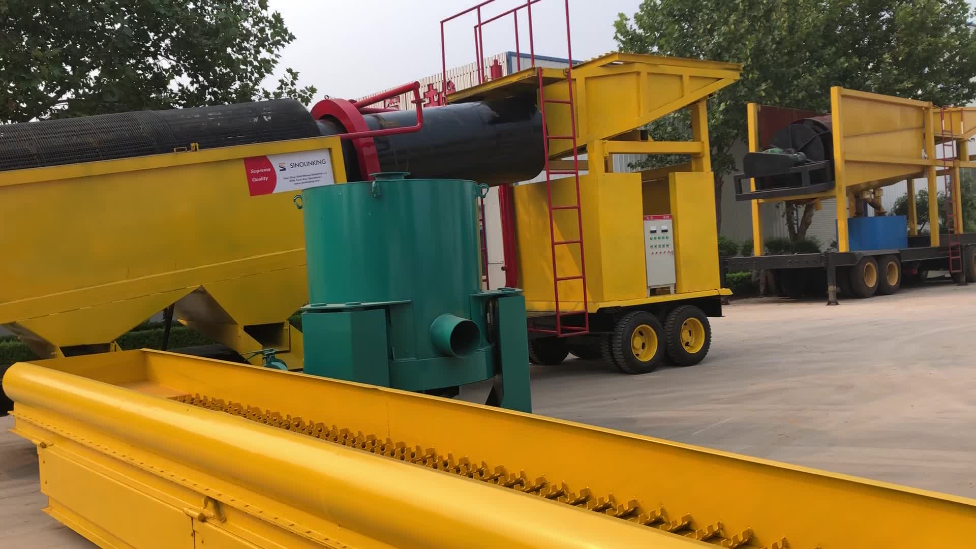 Sinolinking Alluvial Gold Mining Trommel Machinery Processing Plant - Buy Gold Mining Wash Plant ...