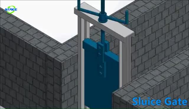 Mechanical Sluice Gate Rubber Seal Stainless Steel Sliding Gate Price ...