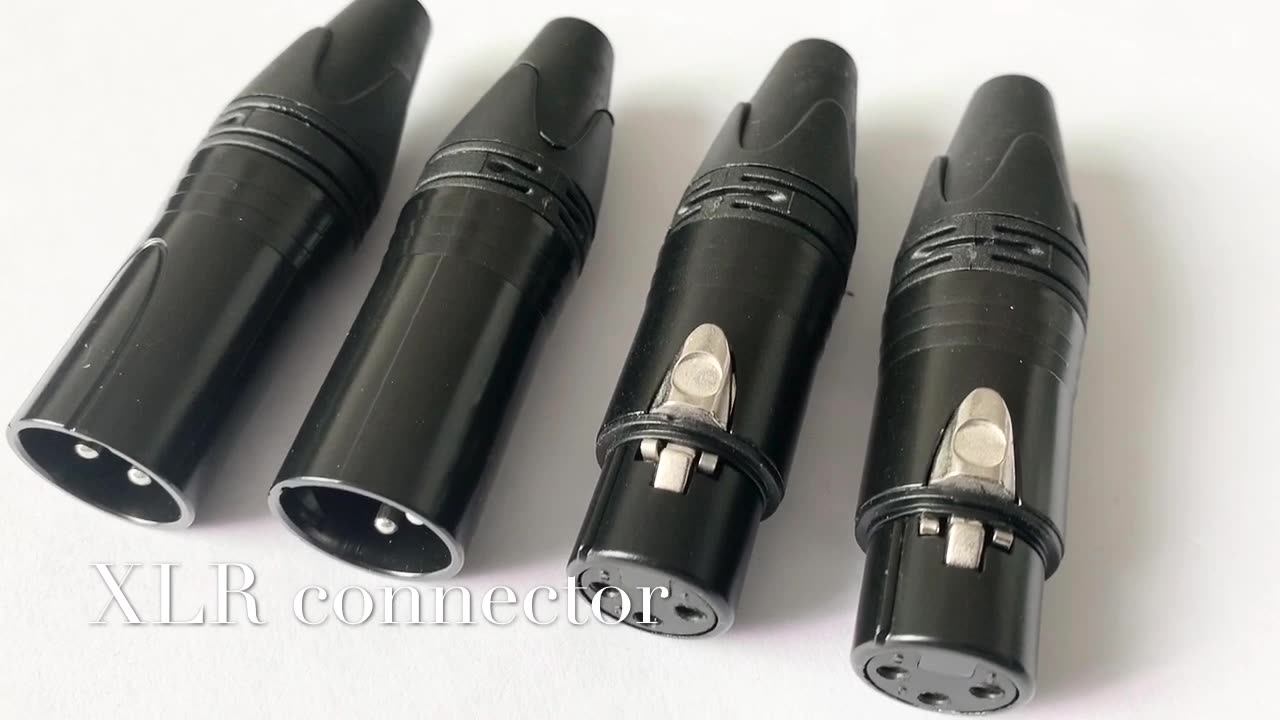 Xlr Connector Panel Mount 4 Pin Female Mini Xlr 5 Pins Connector Audio ...