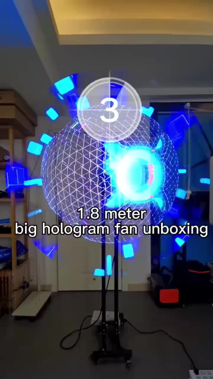 Mobile App 3d Hologram Fan 150cm Hd Video 3d Hologram Fan Advertising ...