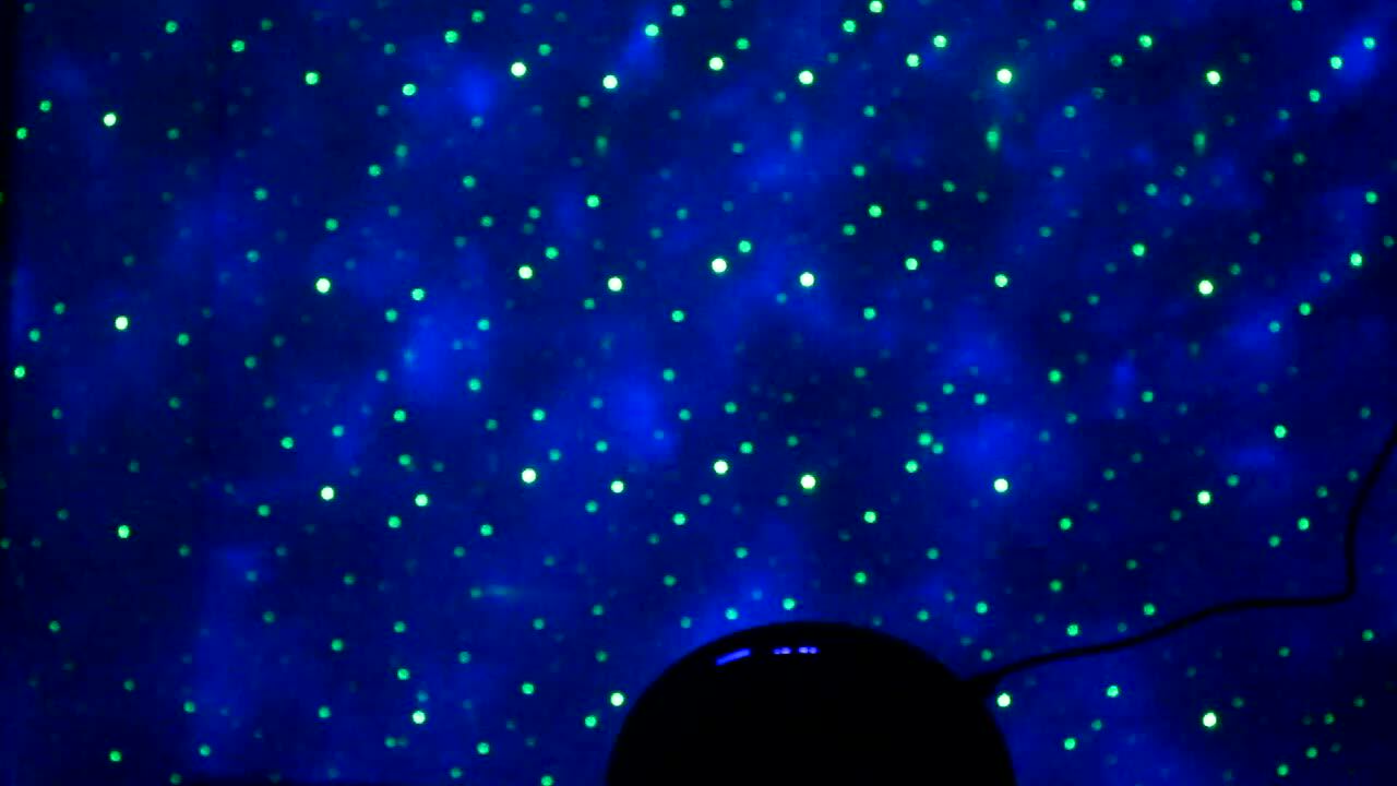 Galaxy Starry Night Lamp Led Star Projector Night Light Music Ocean ...
