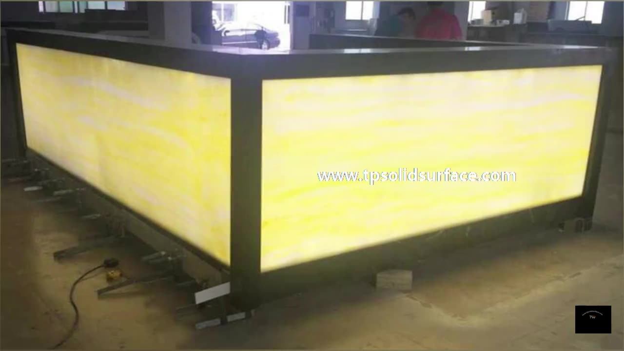 Modern Design Led Lighted Marble Stone Led Bar Counter Top - Buy ...