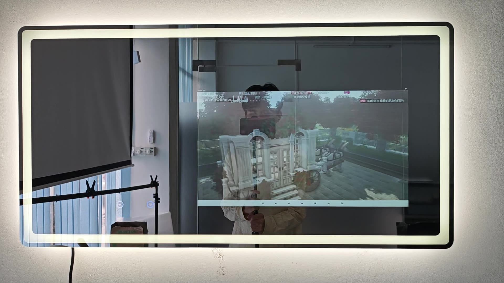 Wall Mounted Smart Vanity Mirror With Anti-fog Bathroom Led Wall Light ...