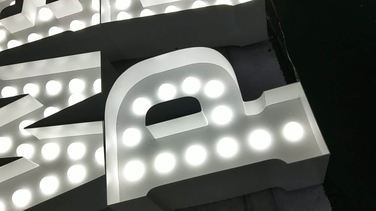 High Quality Led Front Lit Large Marquee Bulb Letter Signs - Buy ...