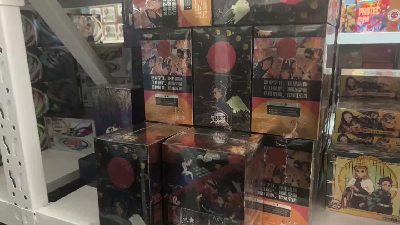Japanese Anime Demon Slayer Collectible Cards Blind Boxes Toys Kamado ...