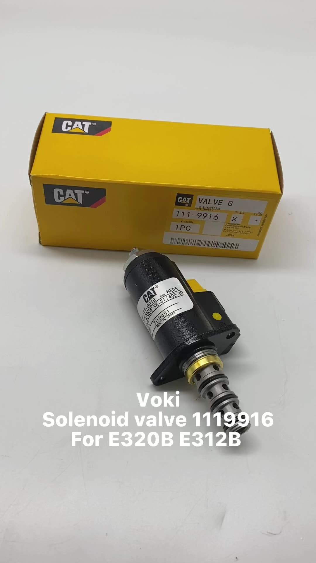 Construction Machinery Parts Rotary Hydraulic Solenoid Valve Excav 111 ...