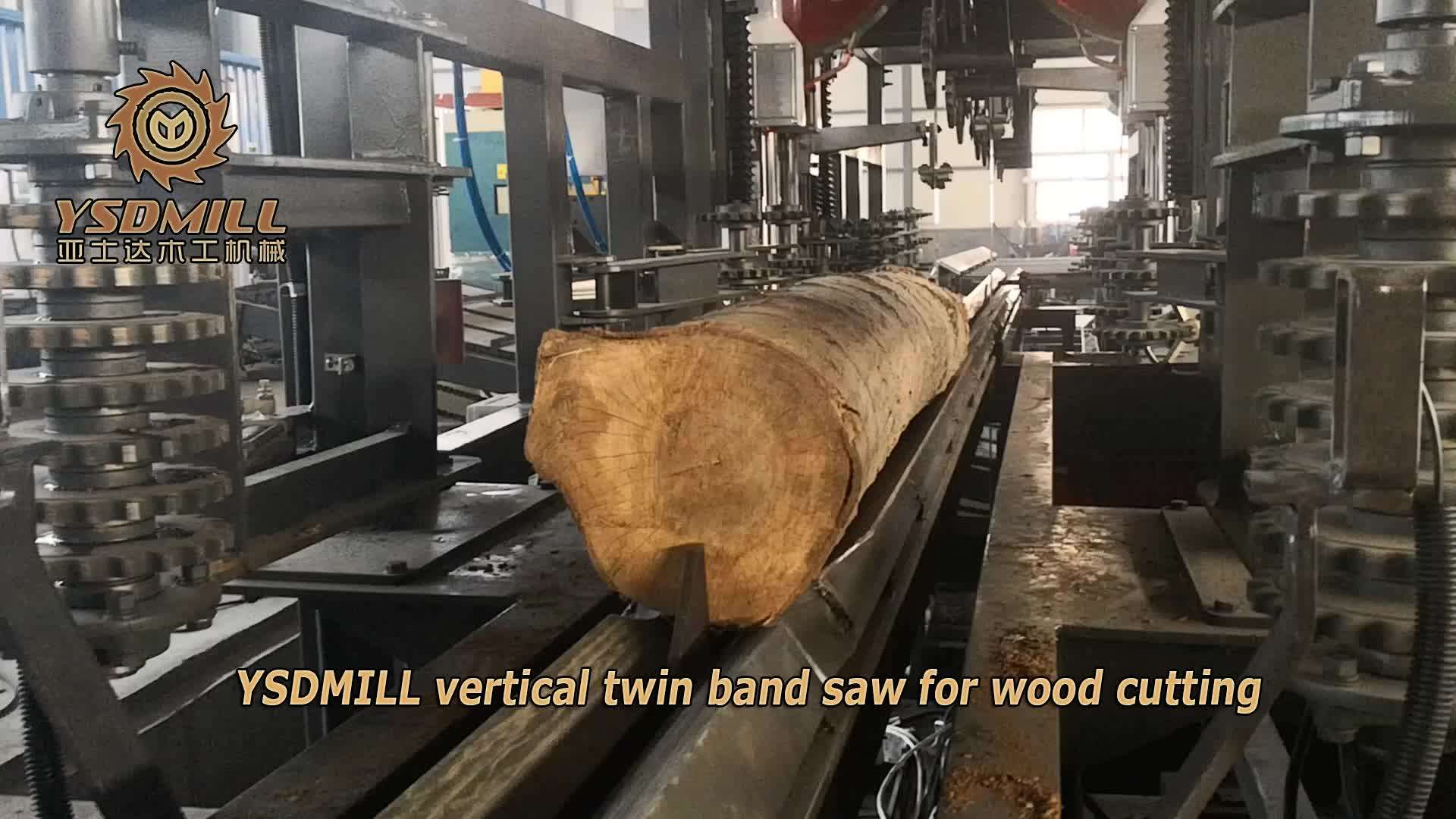 Double Heads Vertical Bandsaw Sawmill Wood Band Saw Mill Machine For ...