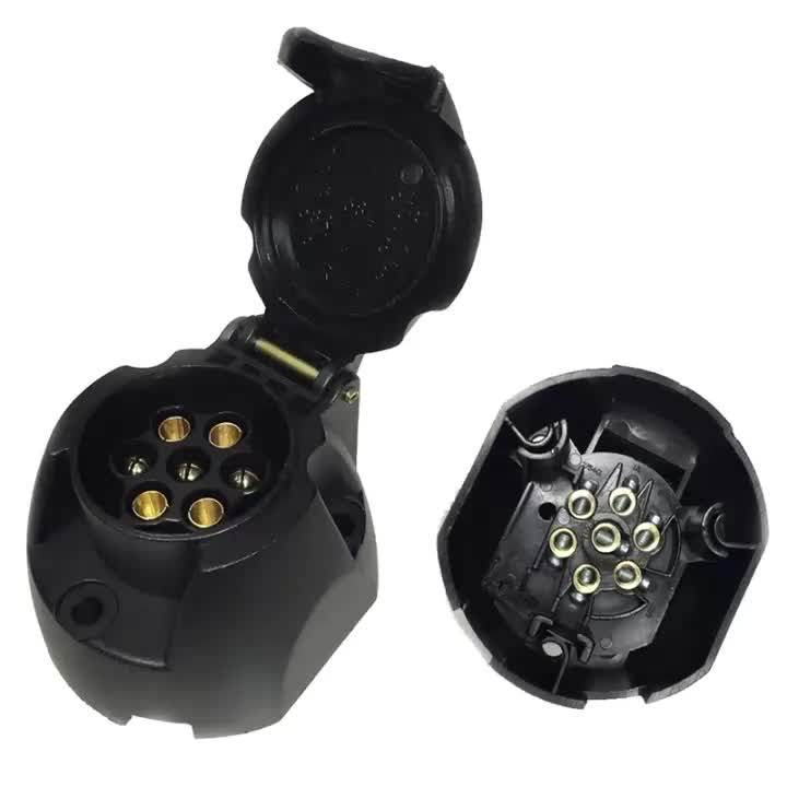 7 Way Rv Round Tester Caravan Car Truck Trailer Tester Plug Socket For ...
