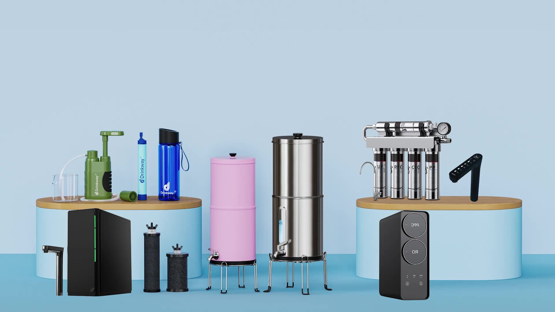 Gravity Fed Water Filter Stainless Steel House Water Filtration ...