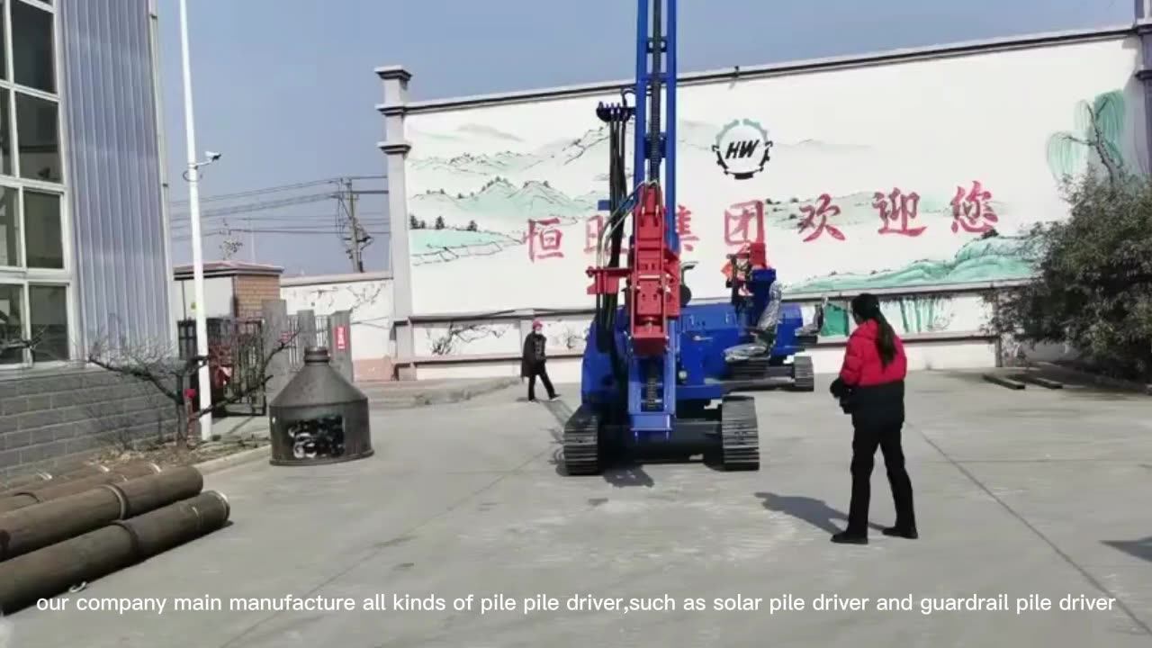 Hydraulic Augerr Mini Screw Pile Driver Ramming Machine For Farm Bore ...