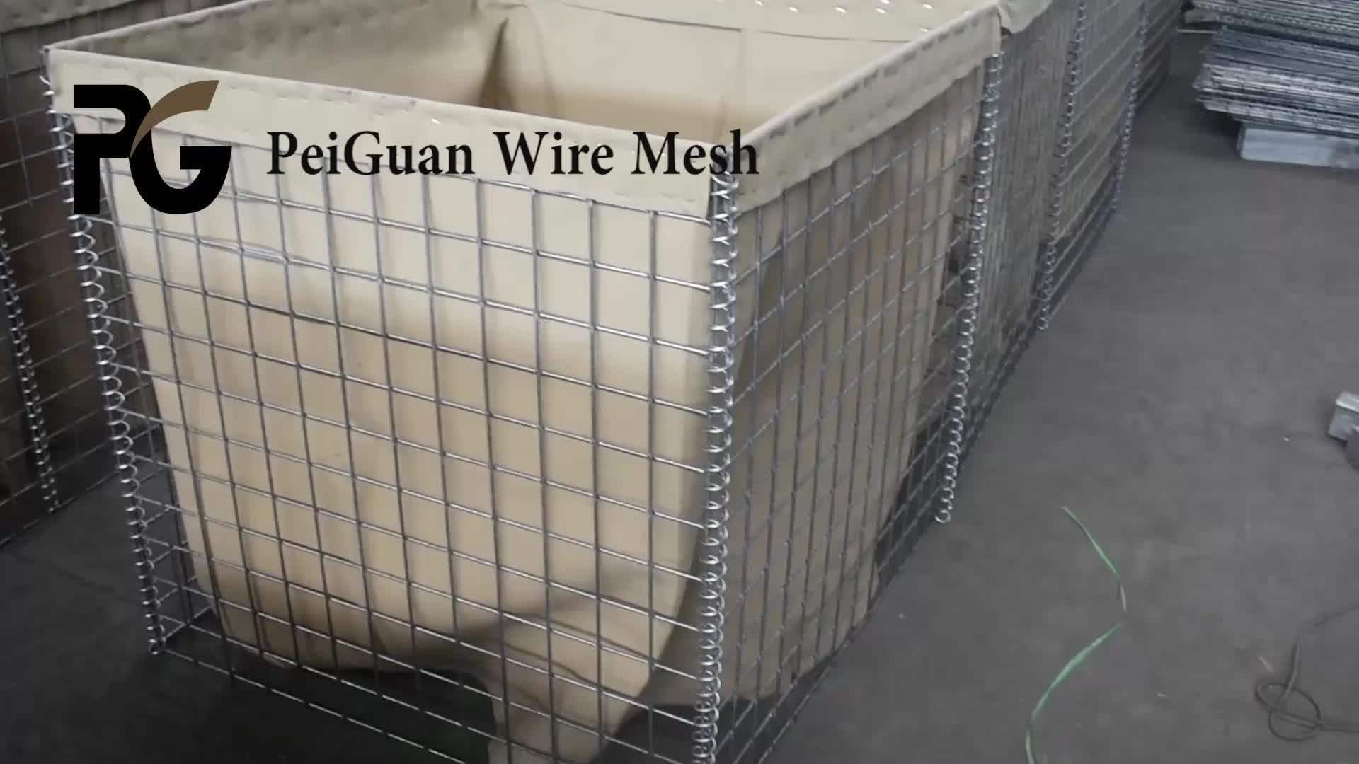 Ballistic Defensive Barrier Hesco Sand Bag For Blast Mitigation ...