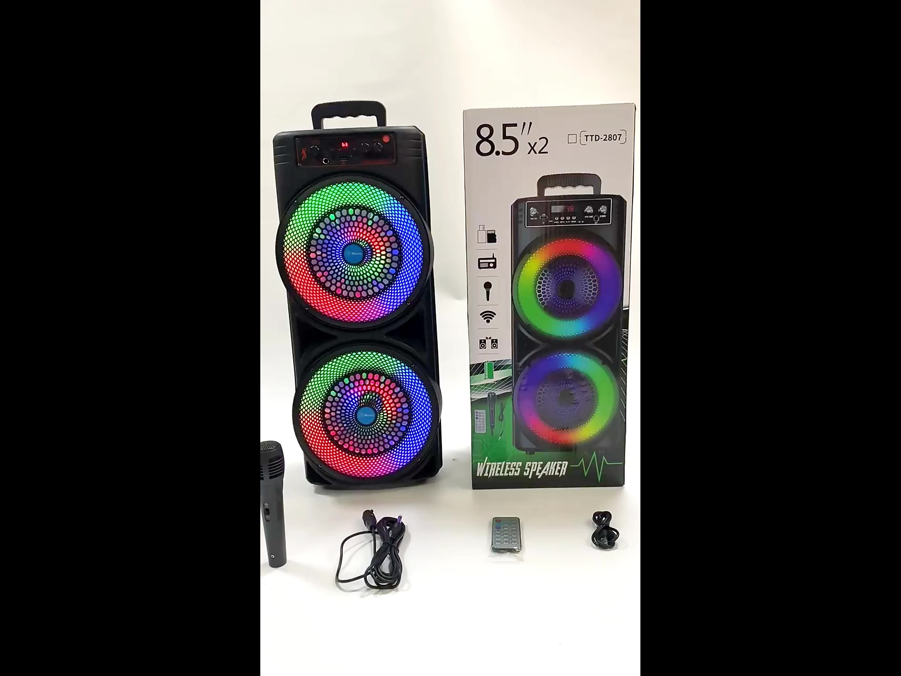 Ttd-2806&2807 Outdoor Double 8-inch Wireless Blue Tooth Speaker Double ...