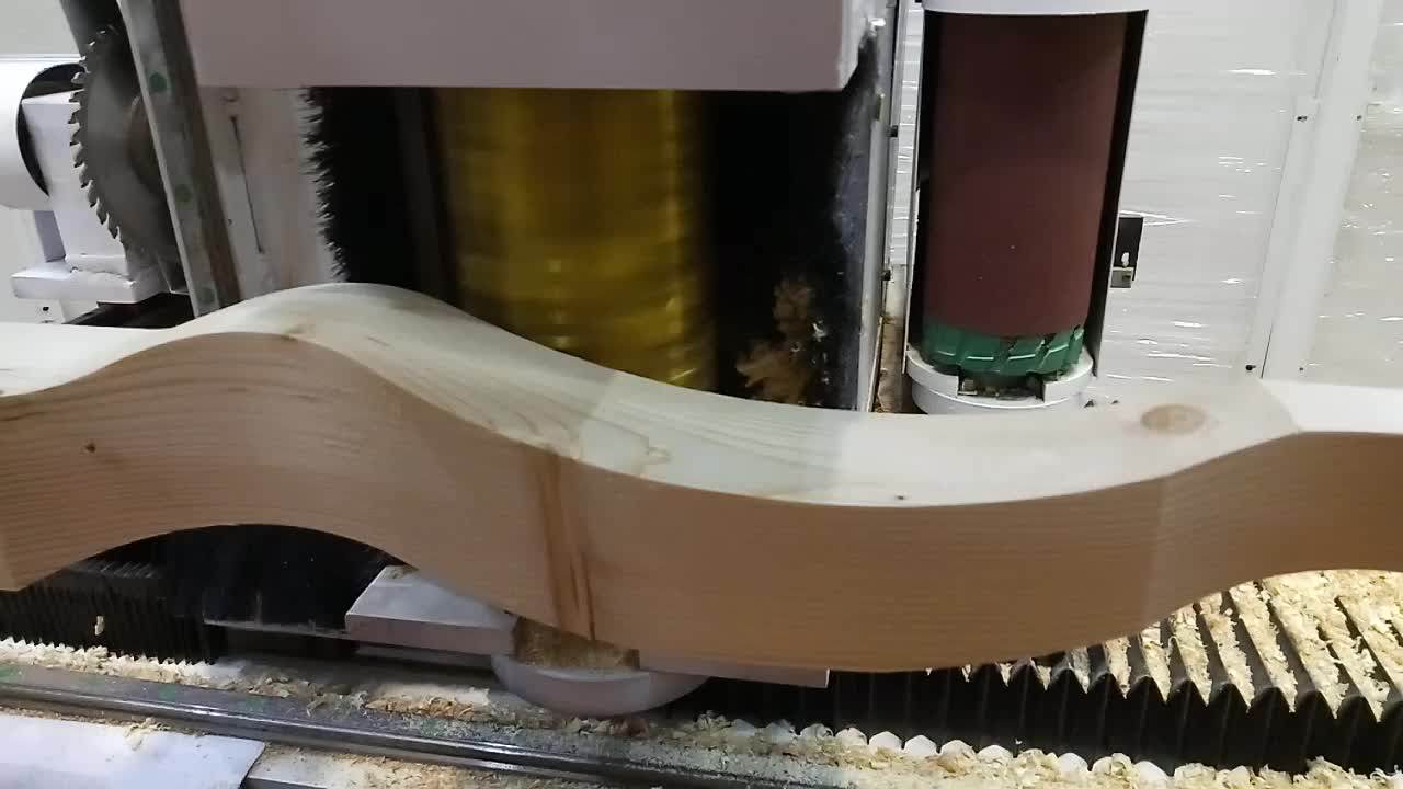 Factory Sales 4 Axis Curved Bending Wave Wood Making Tj-1220 Cnc Wood ...