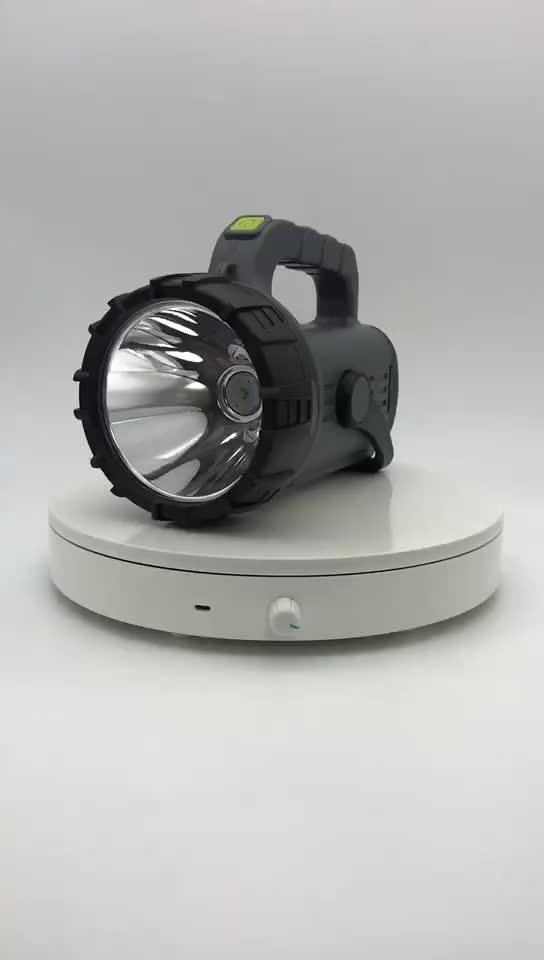 Usb Rechargeable Double Led Flashlight Lithium Battery Lamp Powerful ...