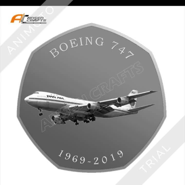 Rare Material Titanium Tantalum Niobium Coin Uk Boeing Planes ...