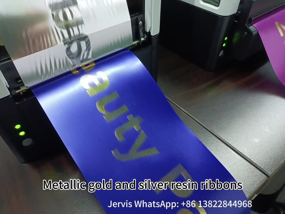 Blaze Gold Foil Shiny Gold Ribbon Thermal Resin Carbon Ribbon For Canon ...