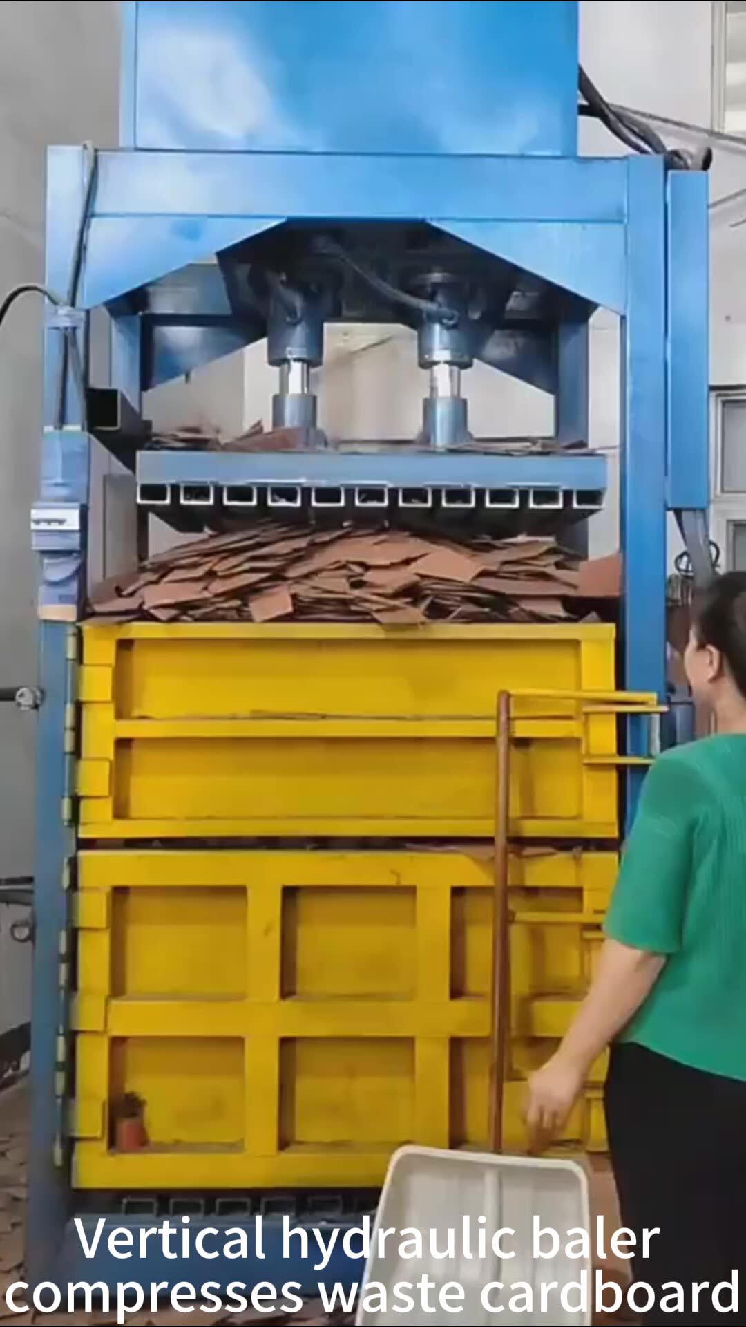 Small Hydraulic Pet Bottle Compress Baling Press Plastic Cardboard ...