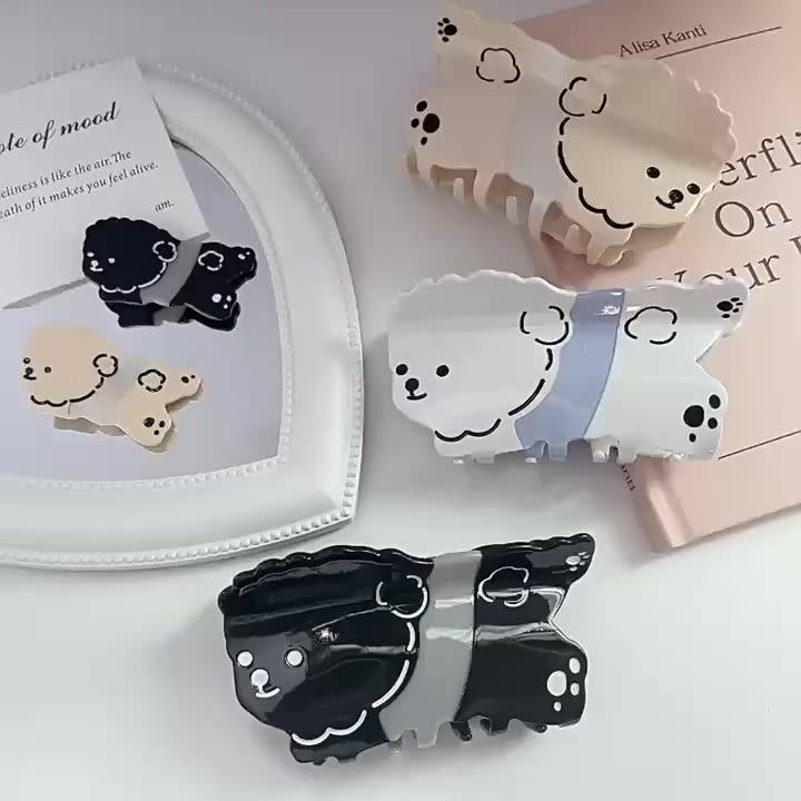 Yi Yhj Hair Accessories For Women Acetate Hair Claw Clips Cute Cartoon ...