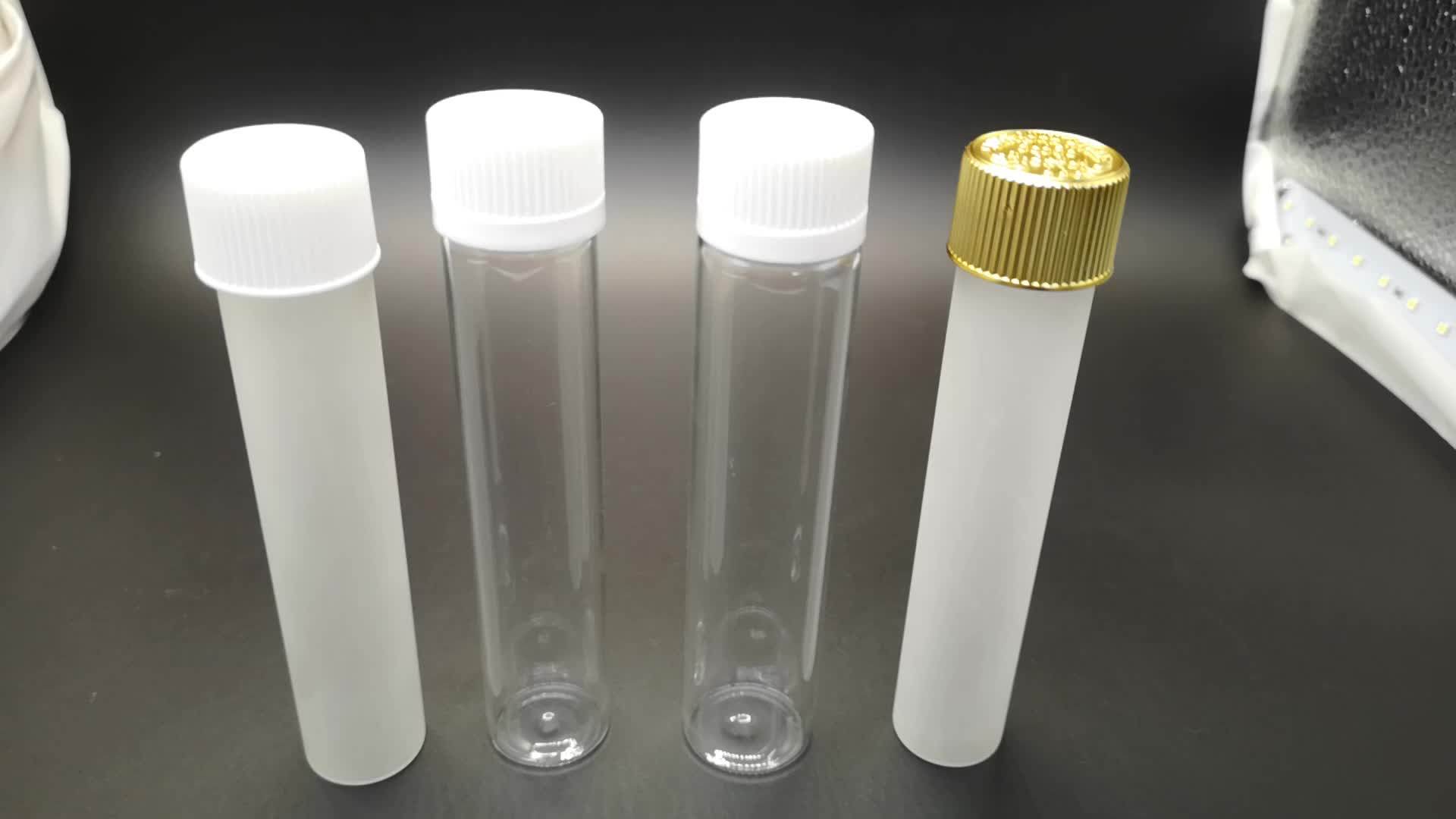 Wholesale Oem Logo Empty Clear Tube Plastic Childproof Cap Glass Tubes ...