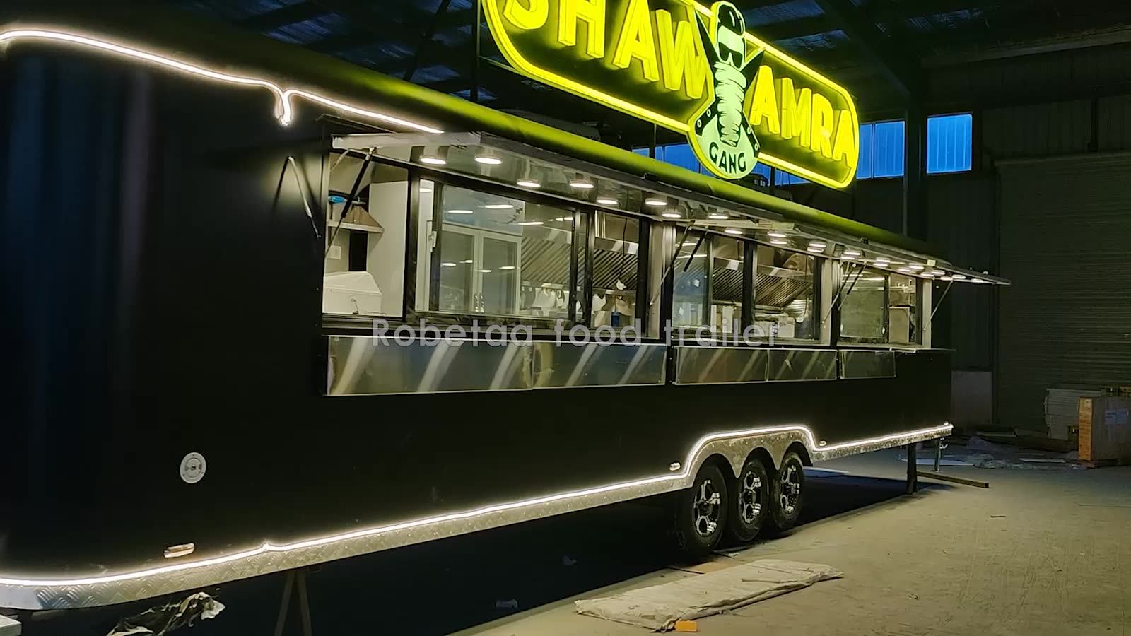 Robetaa Popular Custom Large Food Trailers Fully Equipped Mobile Food ...