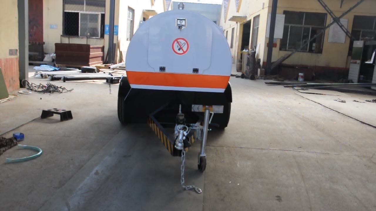 2500l Diesel Fuel Tank Trailer Small Mobile Tractor Tanker Trailer ...