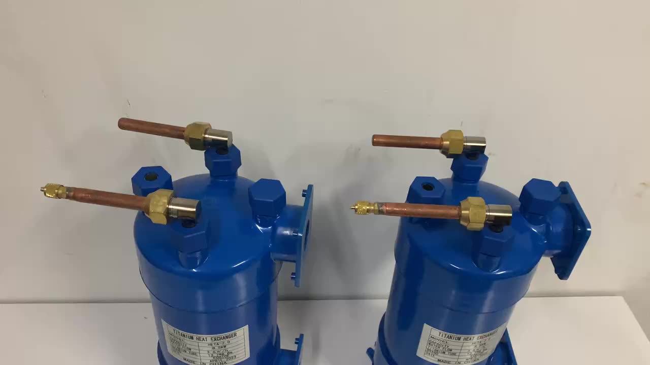 Double System Titanium Steam Heat Exchanger/swimming Pool Heat ...