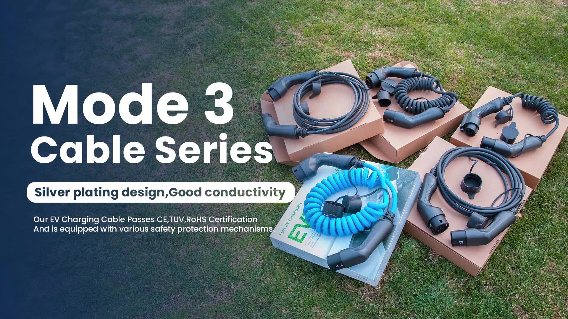 16a 250v 3phase Level 2 Ev Charging Cable With 5m Length - Buy 250v Ev ...