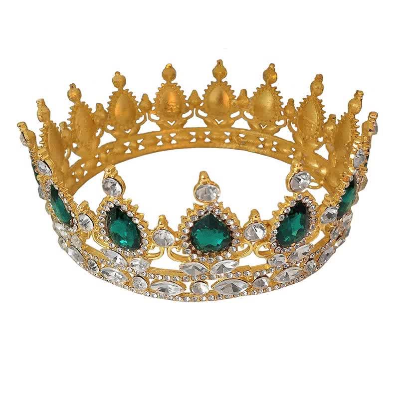 Glorious Simulated Red Ruby Crystal Pageant Full Circle Crowns Bridal ...