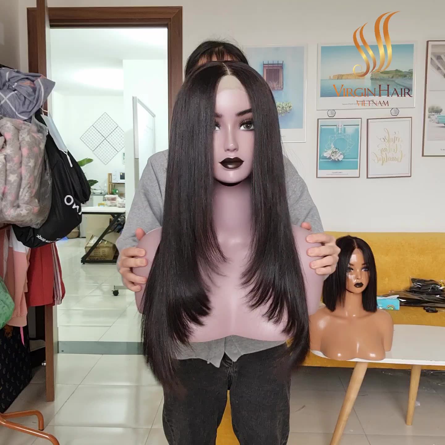 Super Double Drawn Layer Bone Straight Wig 13x6 Hd Lace Frontal Raw ...