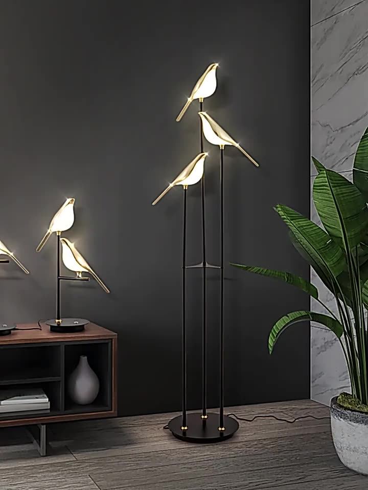 Modern Bird Led Table Lamp Bedroom Desk Light Bedroom Lighting Iron ...