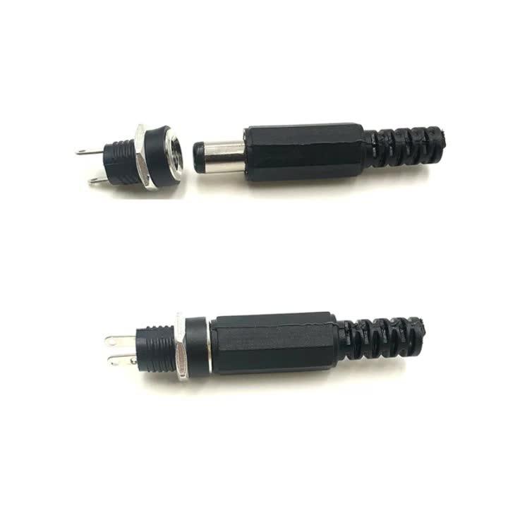 Dc022b Power Plug With Nut Dc Power Socket Dc-022 Power Jack Dc-022b ...
