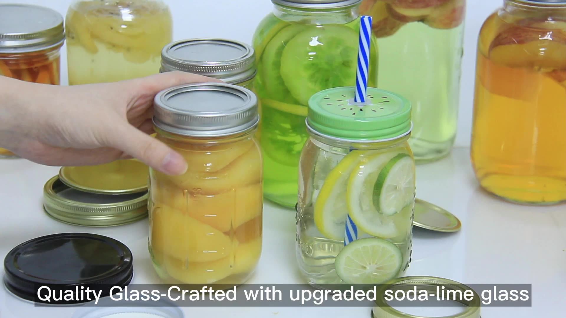 Wholesale Wide Mouth Custom Mason Jars 8oz Glass Canning Jelly Jars For ...