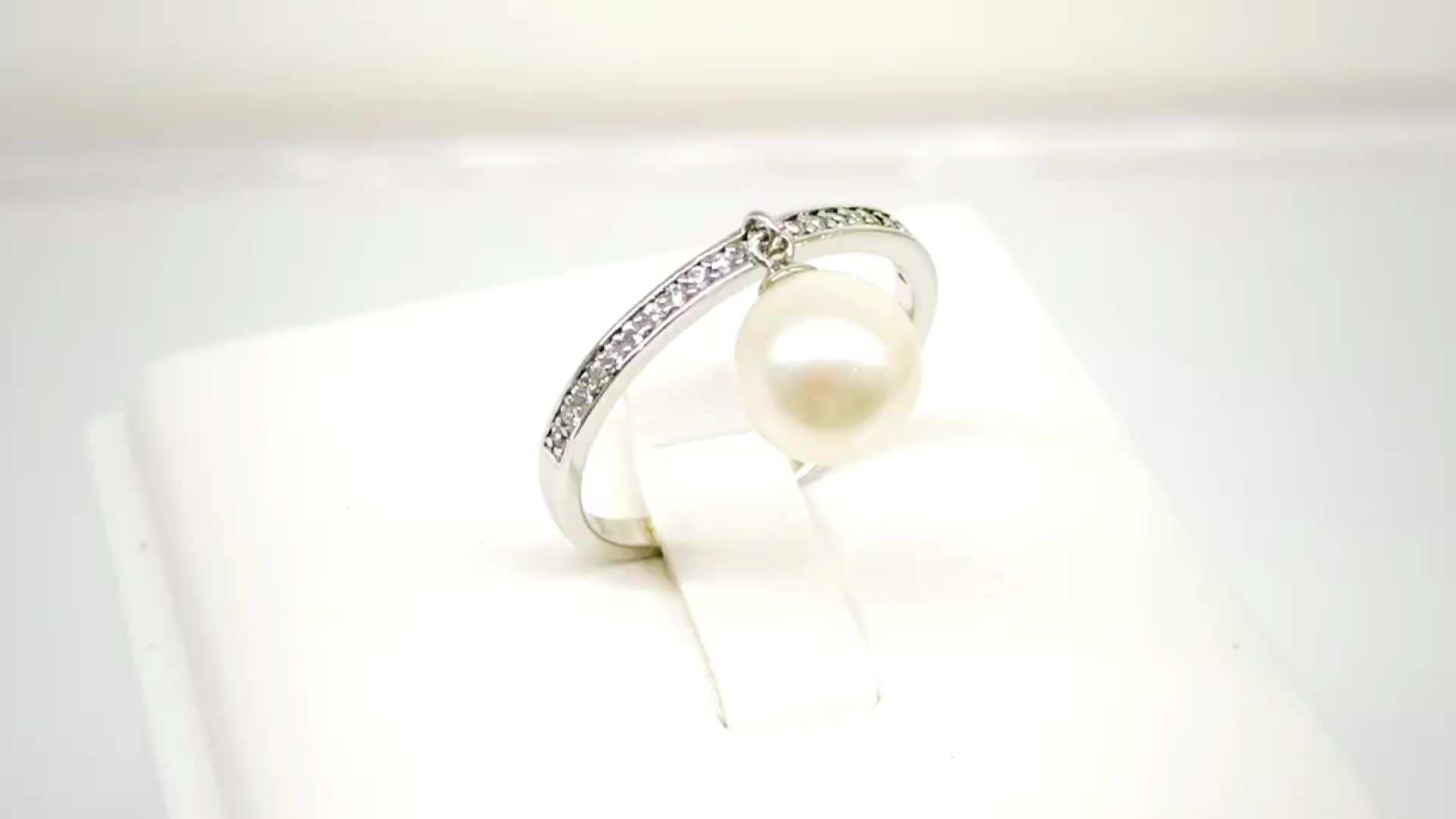 Handmade Dainty 925 Sterling Silver Freshwater Pearl Rings Jewelry ...