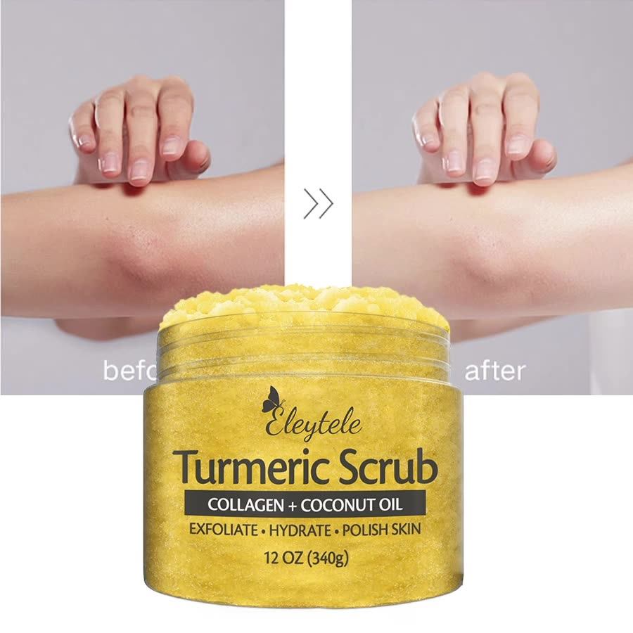 Private Label Organic Turmeric Skincare Brightening Exfoliating Smooth ...