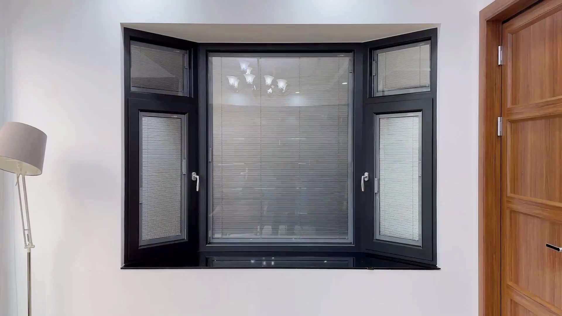 Modern Popular Double Glazed Aluminum Soundproof Casement Bay Window ...