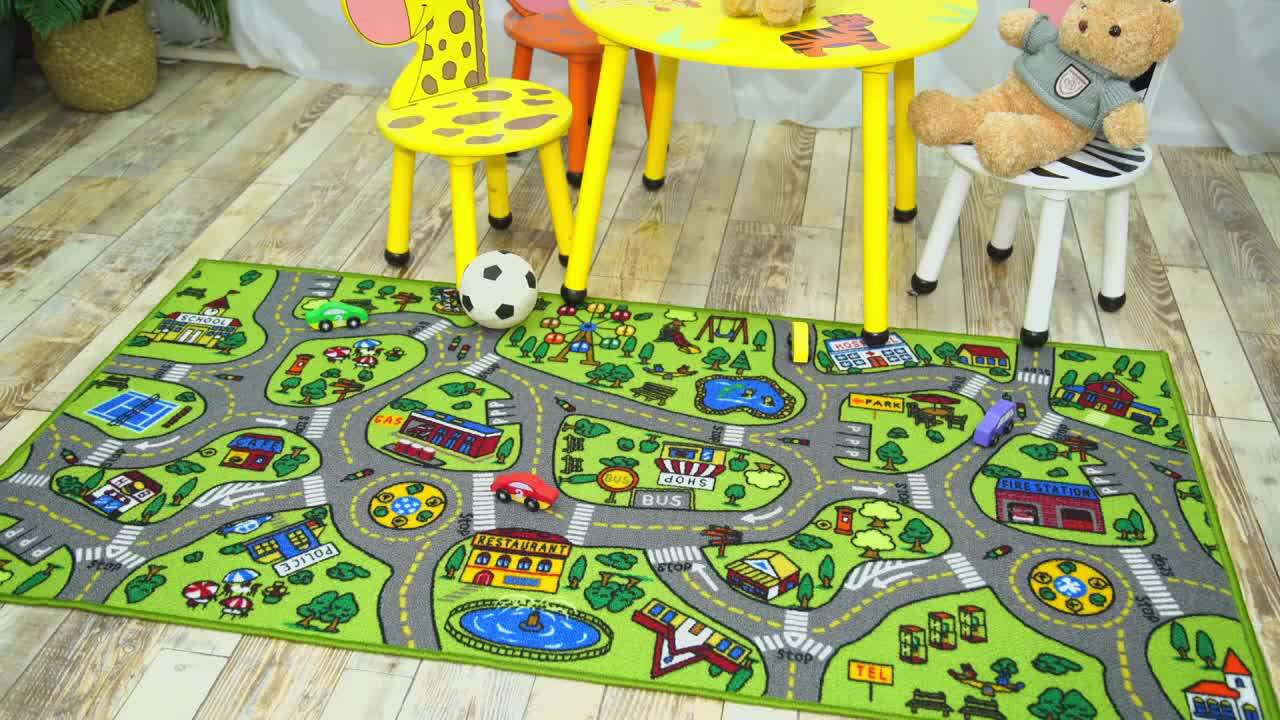 Nylon Printed Children City Road Map Kids Play Mat - Buy Kids Play Mat ...