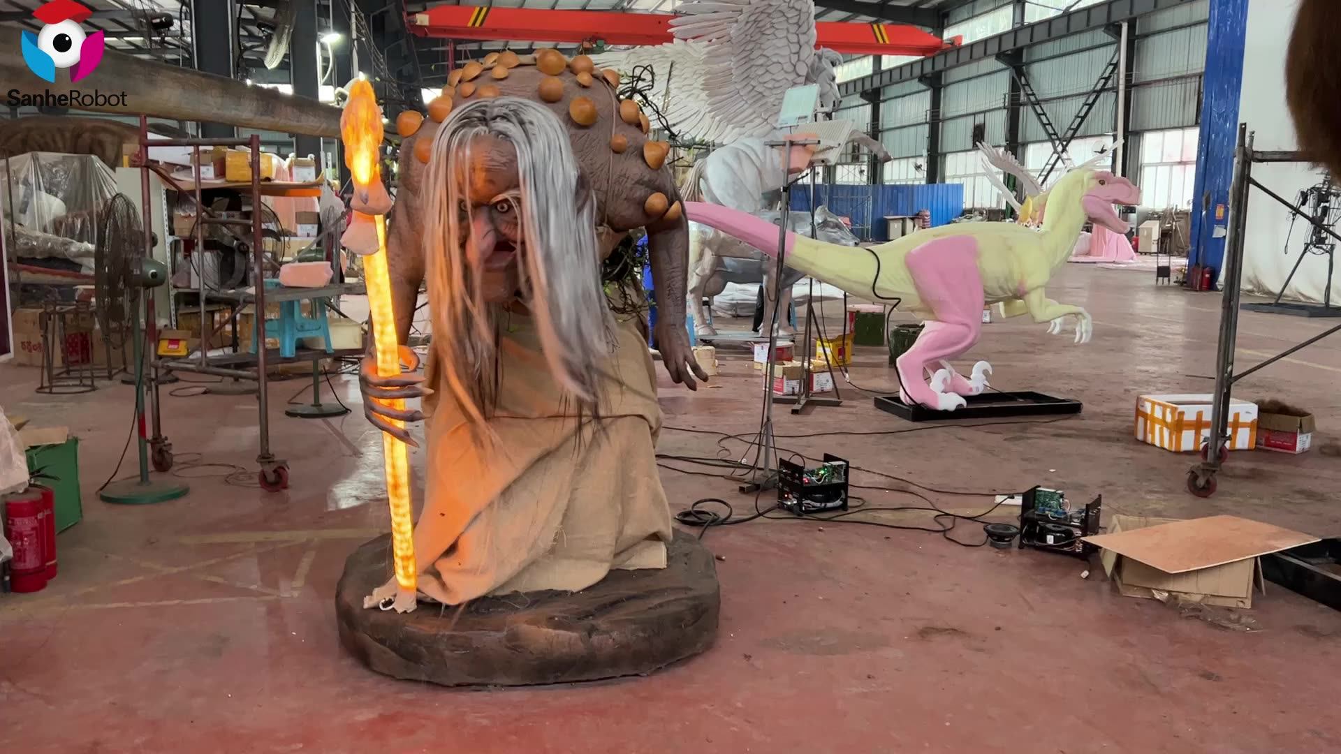 Halloween Animated Decorations Props Life Size Animatronic Halloween ...