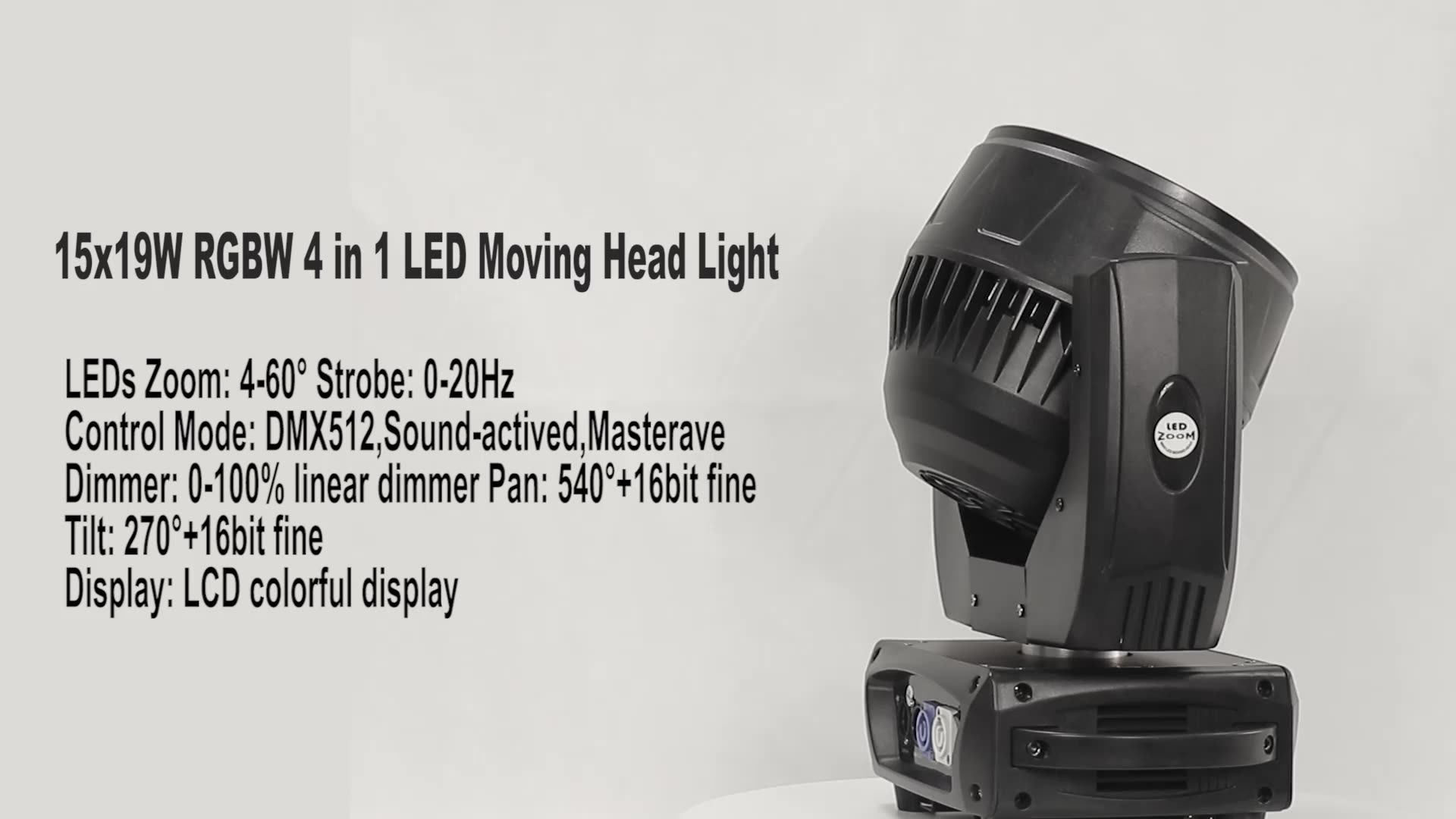 Big Bee Eye Led Wash 19x15 Clay Paky Led Dmx Stage Beam Wash Dj Light ...