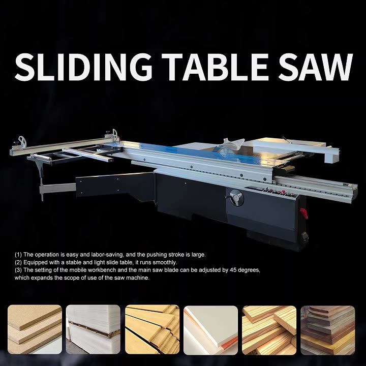 Wood Table Saw Sliding Machinery Precision Cutting Saw Woodworking ...