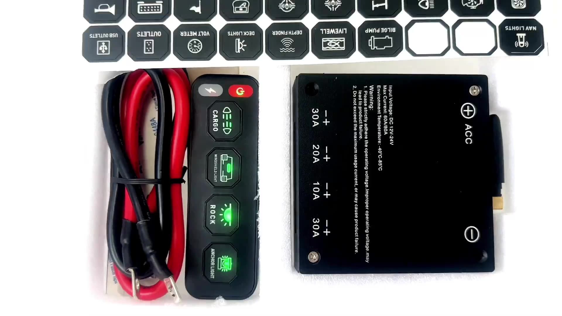 Universal 6 Gang Switch Panel Offroad Vehicle Circuit Control Relay ...