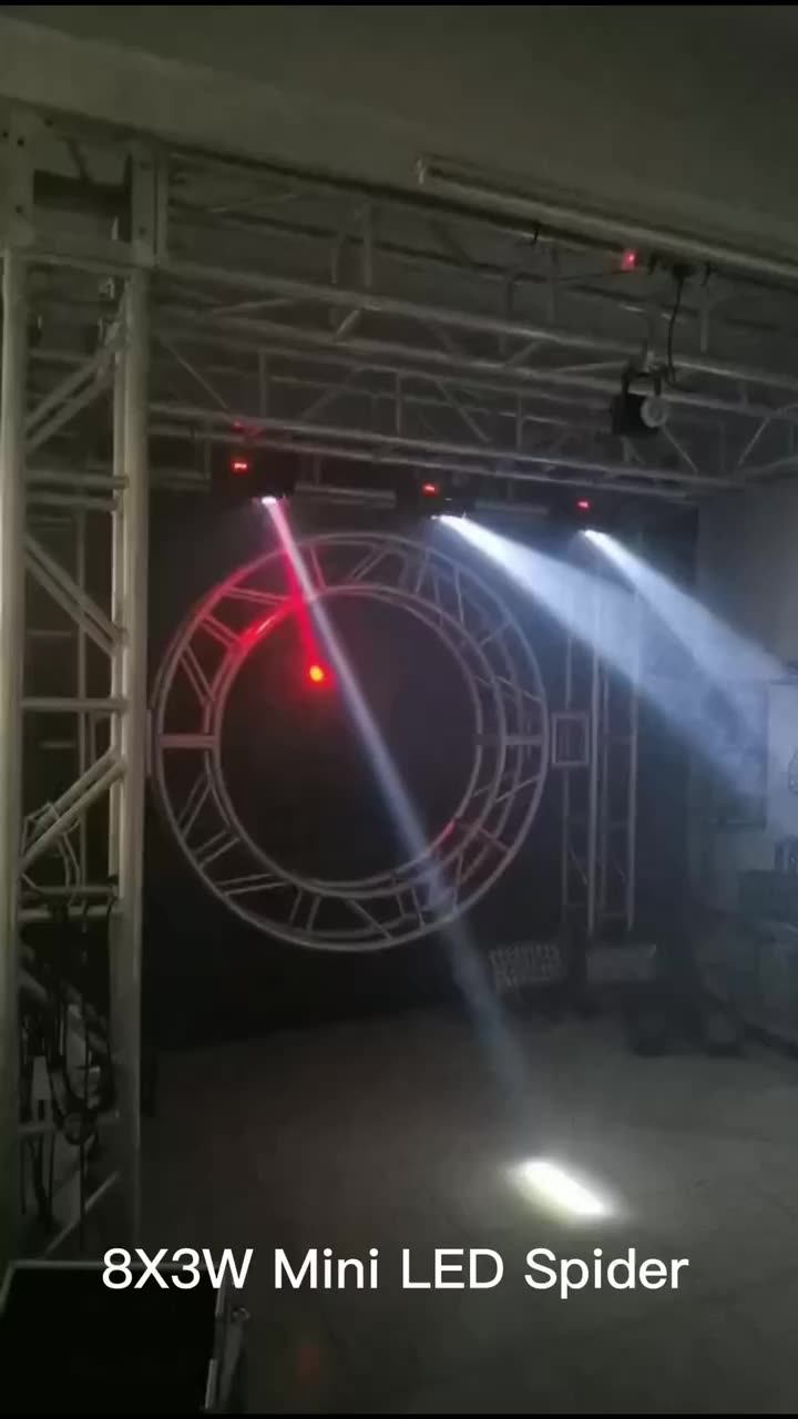 Wholesale Mini Led Spider Light 8*3w Rgbw 4in1 Moving Head Dj Equipment ...